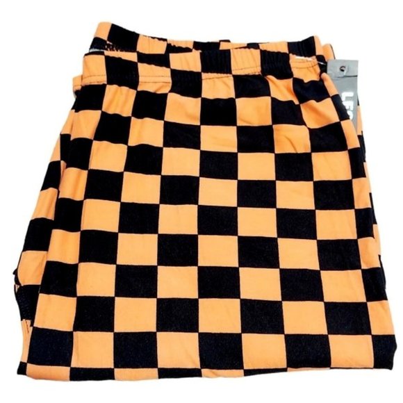 Boutique | Pants & Jumpsuits | New Black Orange Checkered Plus Size ...
